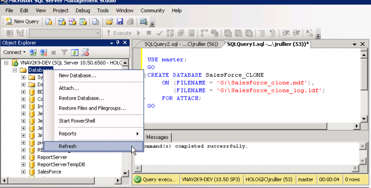SQL Server - Cloner une base de données - ACTIVPART Informatique